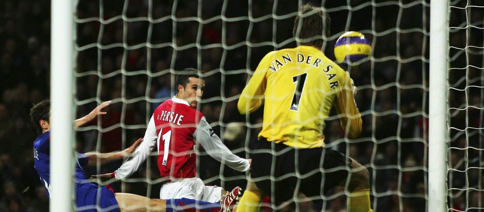 Robin van Persie and Edwin van der Sar in attendance for Manchester United's win against Aston ...