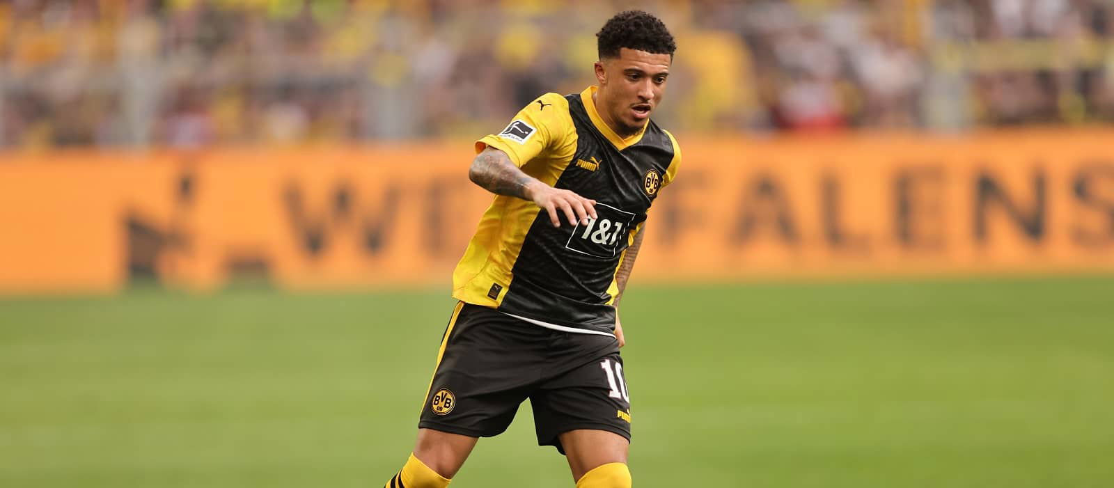 Borussia Dortmund boss reveals key "personal target" for Jadon Sancho as his loan spell draws to ...