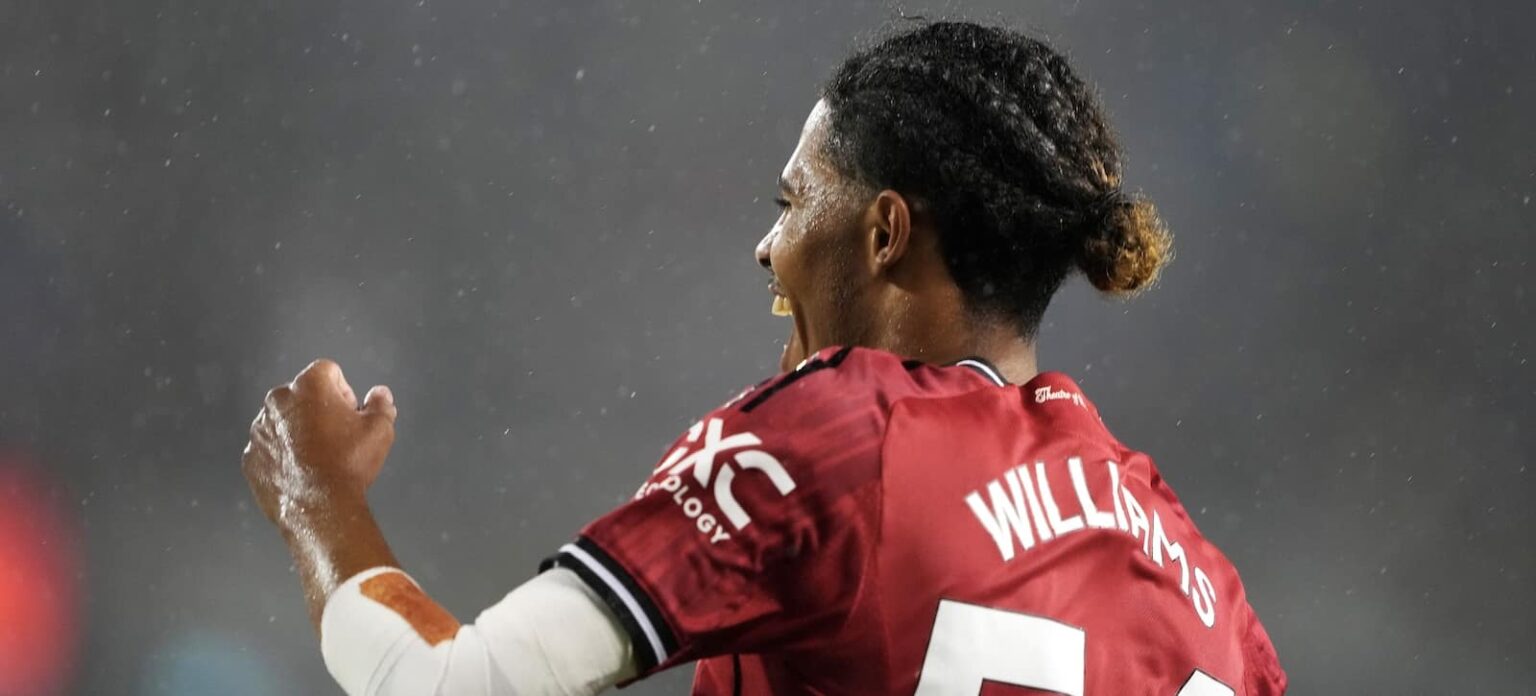 Ethan Williams reacts to "mad" Man United feat after win vs ...