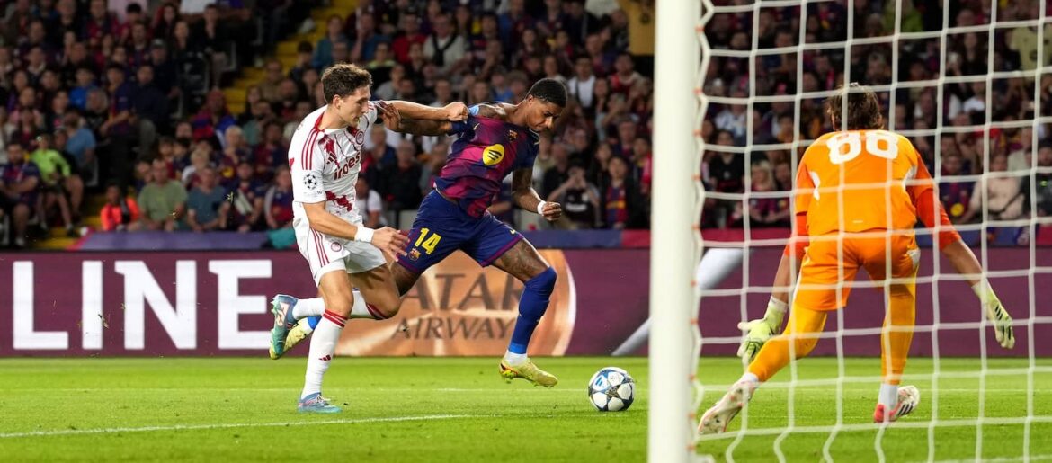 Marcus Rashford runs riot as Barcelona rip Olympiacos apart in 6-1 ...