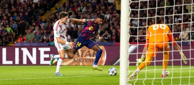 Marcus Rashford runs riot as Barcelona rip Olympiacos apart in 6-1 ...